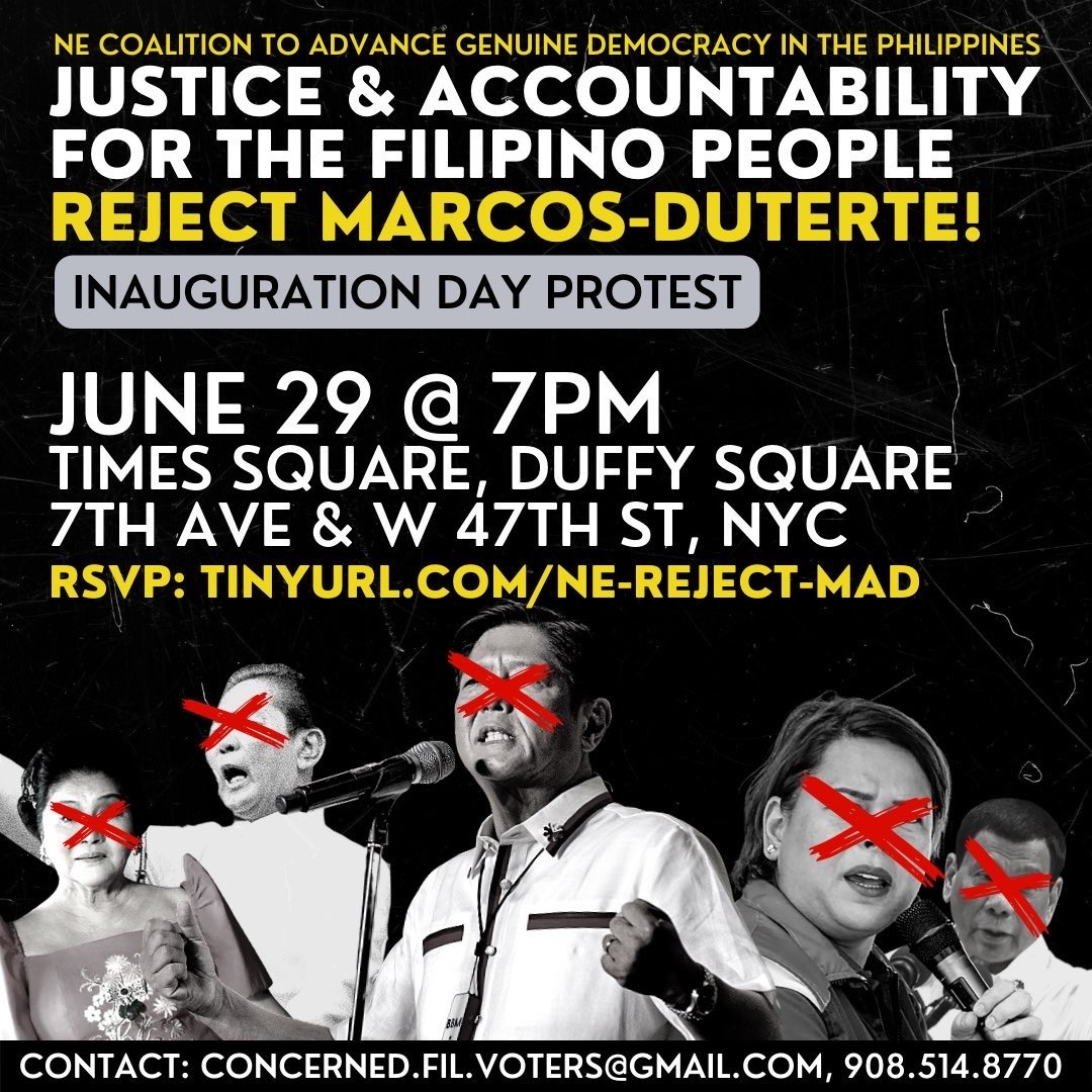 POSTERS OF PROTEST ACTIONS AND OTHER EVENTS AGAINST MARCOS JR ...